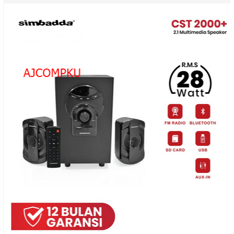 Jual Speaker Bluetooth Simbadda CST 2000N+ - Subwoofer Bass Music ...