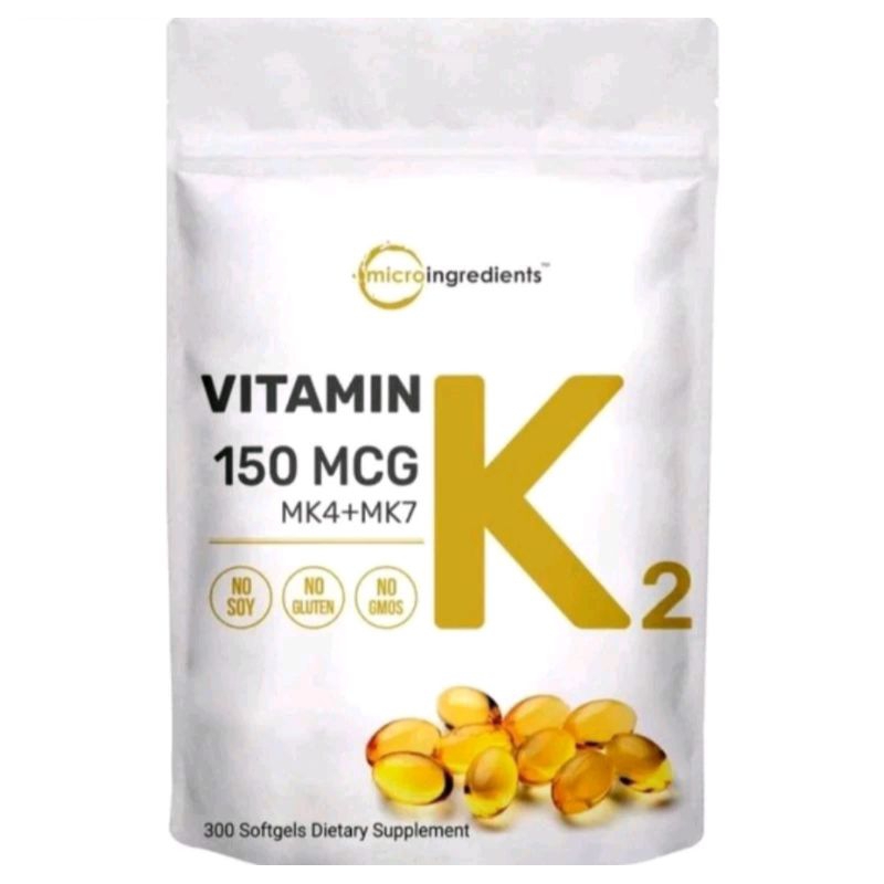 Jual Vitamin K2 150 Mcg Mk4 + Mk7 MICROINGREDIENTS | Shopee Indonesia