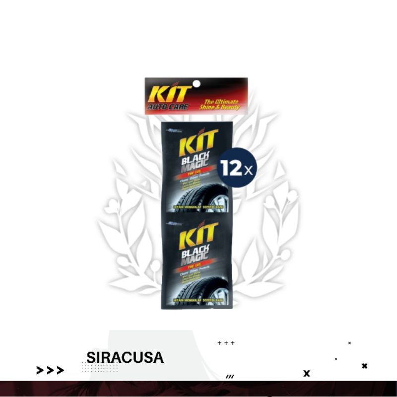 Jual (12 PCS) Kit Motor Black Magic Tire Foam Semir Ban Sachet 35ML ...