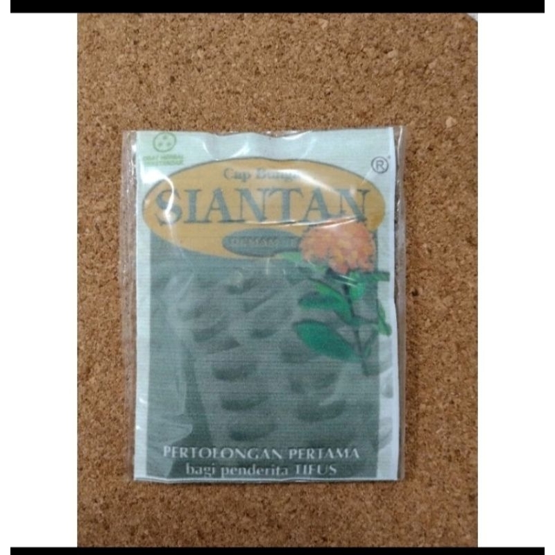 Jual Obat demam tifus (hijau) cap bunga Siantan | Shopee Indonesia
