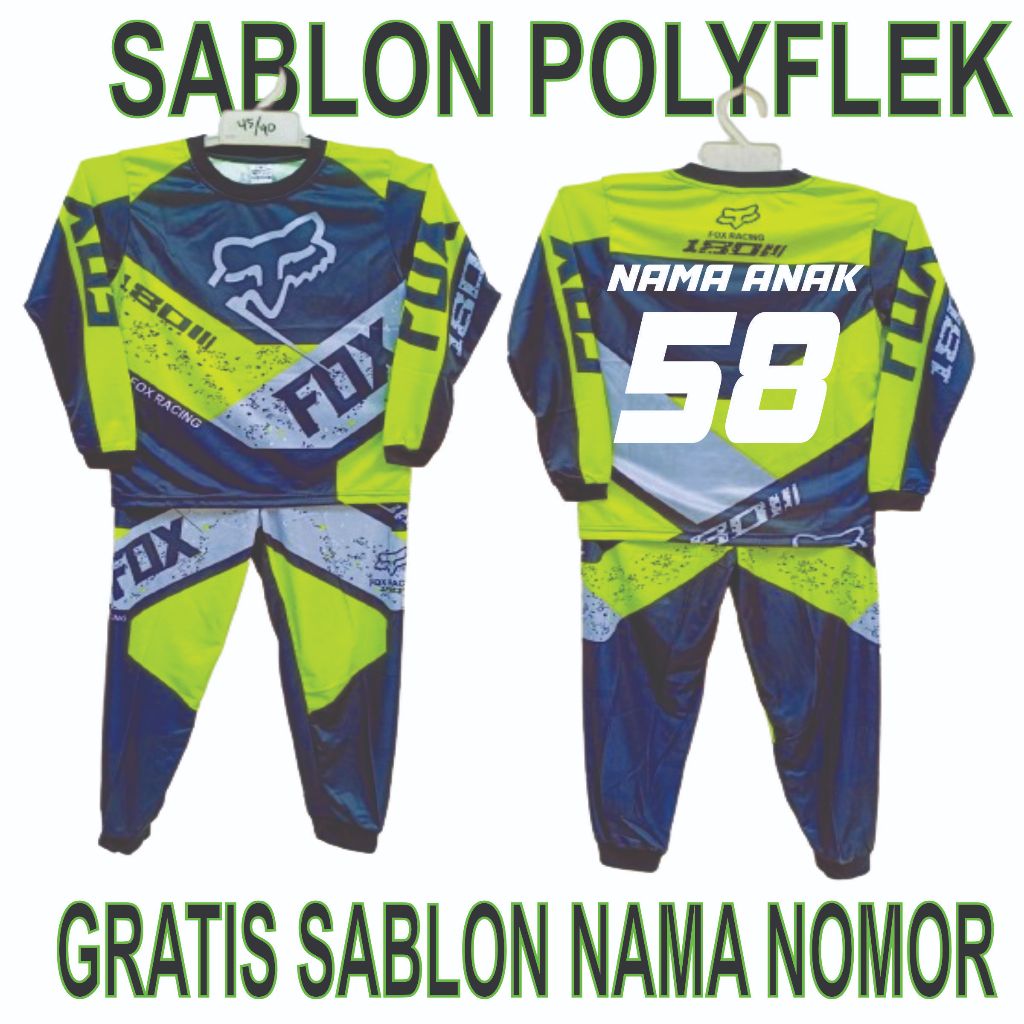 Jual jersey baju motor cross baju balap motor ktm/jersey cros anak ...
