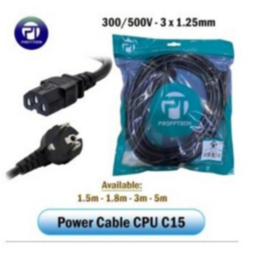 Jual Kabel Power PC PROFFTECH 1,8M , 2M , 3M , 5M | Shopee Indonesia
