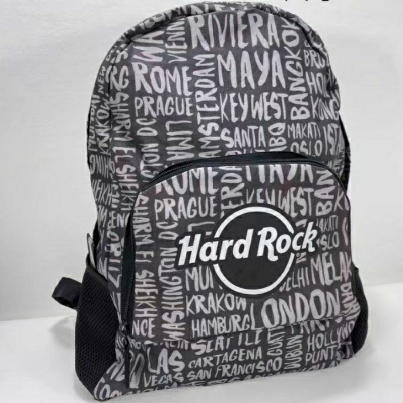 Jual Tas Ransel hard Rock Original fullprint folding bag laptop canvas ...