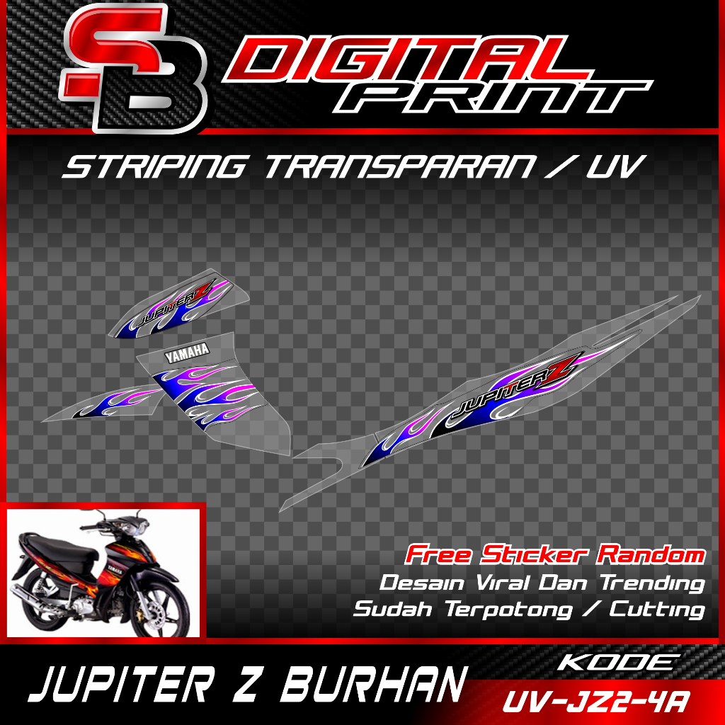 Jual striping api jupiter z rc 110i - striping transparan jupiter z ...