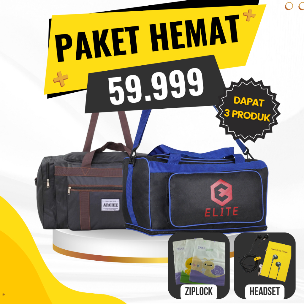 Jual BAKULTASS Travel Bag Elite Susun Tas Duffel Murah Travelling ...