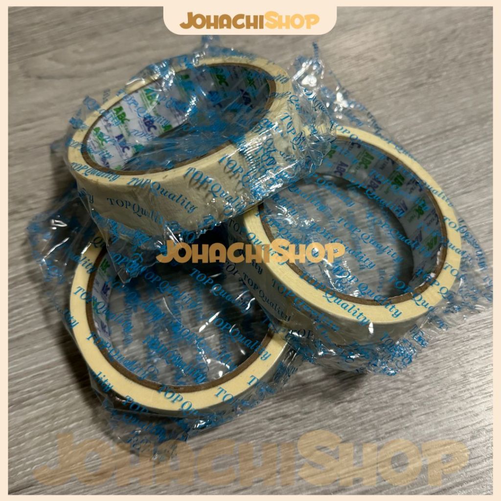 Jual LAKBAN ABC ISOLASI KERTAS MASKING TAPE 24mm | Shopee Indonesia