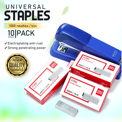 Jual Triple Stapler stepler rotatable/ Staples kantor/ Staples meja ...