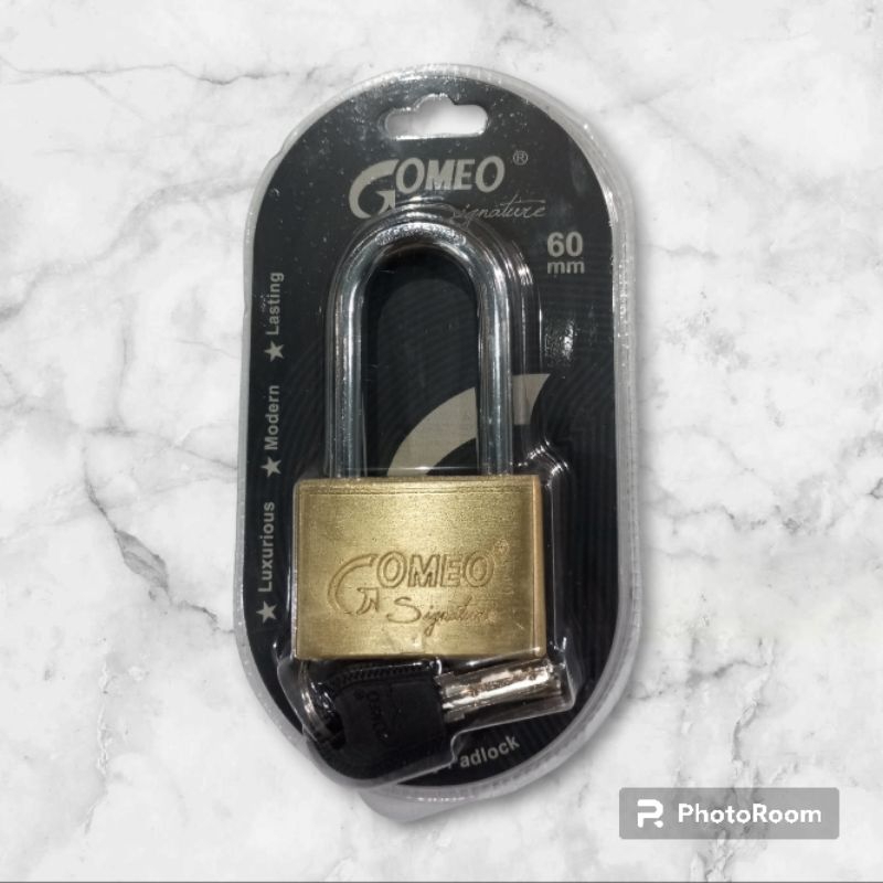 Jual GOMEO Gembok Leher Panjang 60mmL || Merk GOMEO Signature || Gembok ...