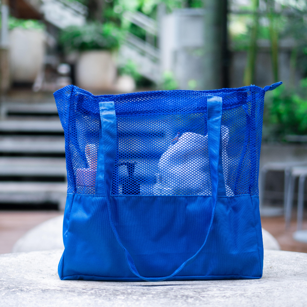 Jual Aston Mesh Totebag Tas Jaring Tas Renang Wanita Resleting Tote Bag ...