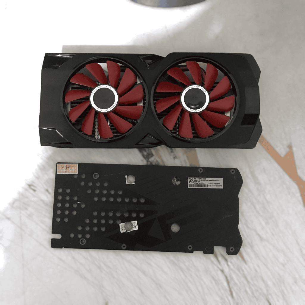 Jual Fan Heatsink Body Backplate VGA XFX RX 470 570 | Shopee Indonesia