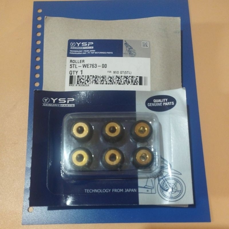 Jual YSP ROLLER STANDAR SET MIO LAMA (5TL) HITAM BESI /MIO GT /MIO ...