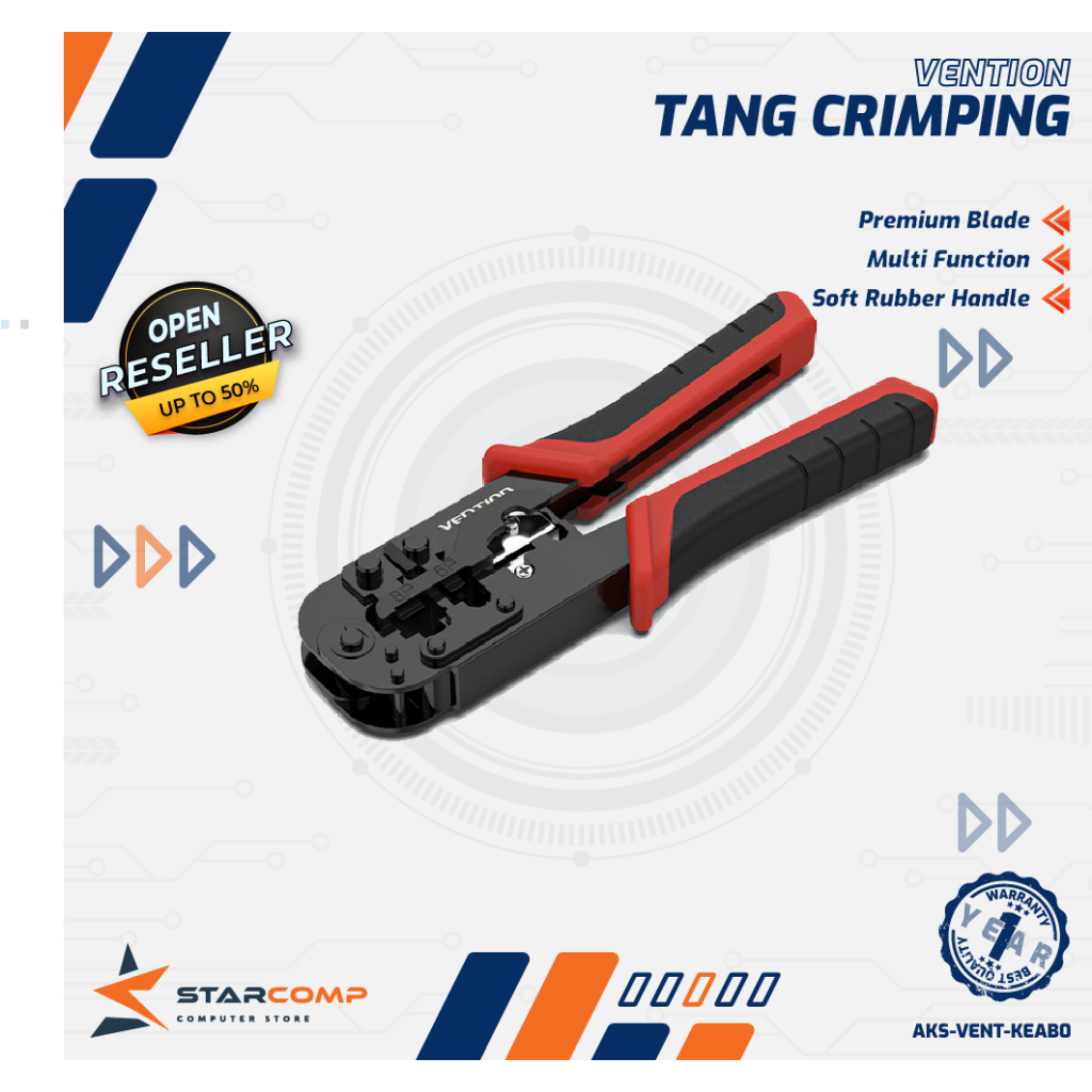 Jual Vention KED Multi Function Cable Crimping Tool Tang Crimping | Shopee Indonesia
