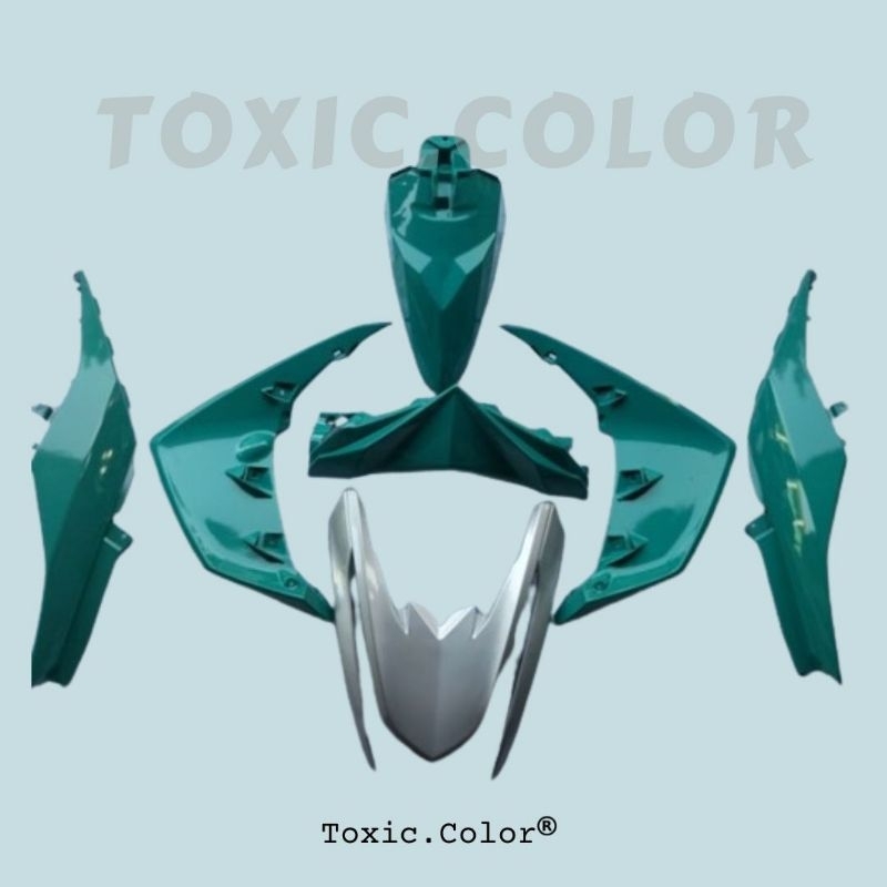 Jual Cover body fullset Yamaha Mio M3 Mio z 125 warna tosca silver.bisa ...