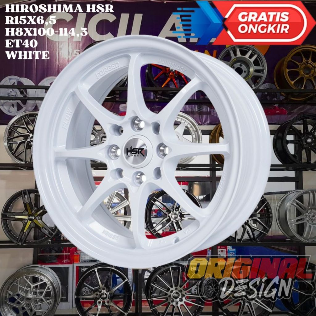 Jual Velg Mobil Ring 15 Ce28 Putih HSR HIROSHIMA R15 AVANZA BRIO ETIOS AYLA | Shopee Indonesia