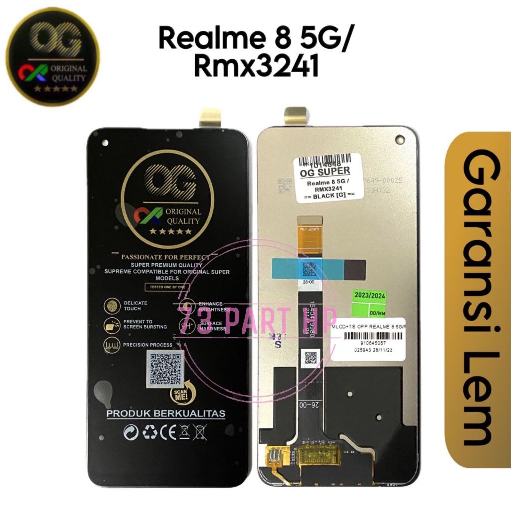 Jual ORIGINAL SUPER OG - LCD Touchscreen Fullset Realme 8 5G / RMX3241 ...