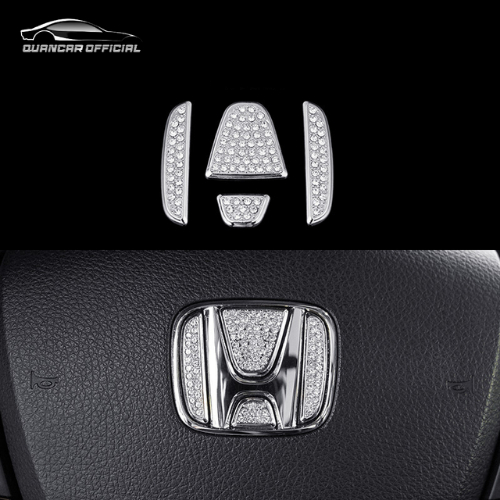 Jual Stiker Emblem Logo Stir Mobil Bling Car Steering Wheel Diamond ...