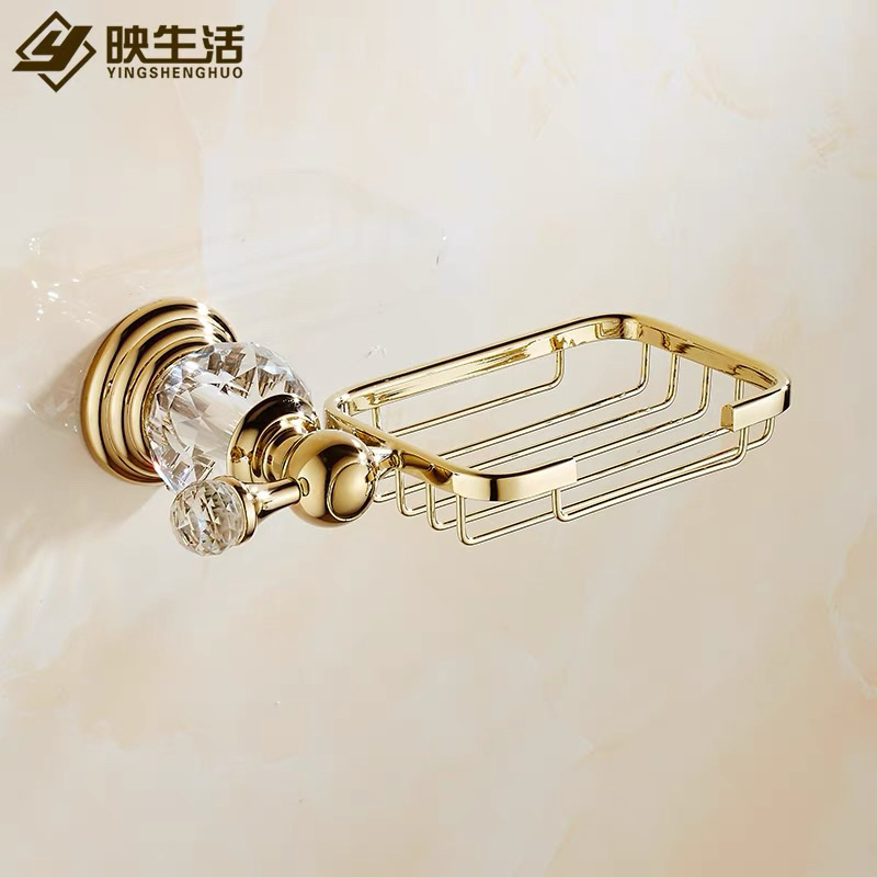Jual European Luxury Soap Rack Bathroom Gold Plated Tempat Sabun ...