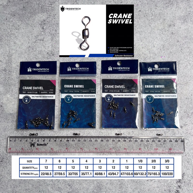 Jual Kili Kili Swivel Pancing Tridentech Stainless Steel Saltwater ...