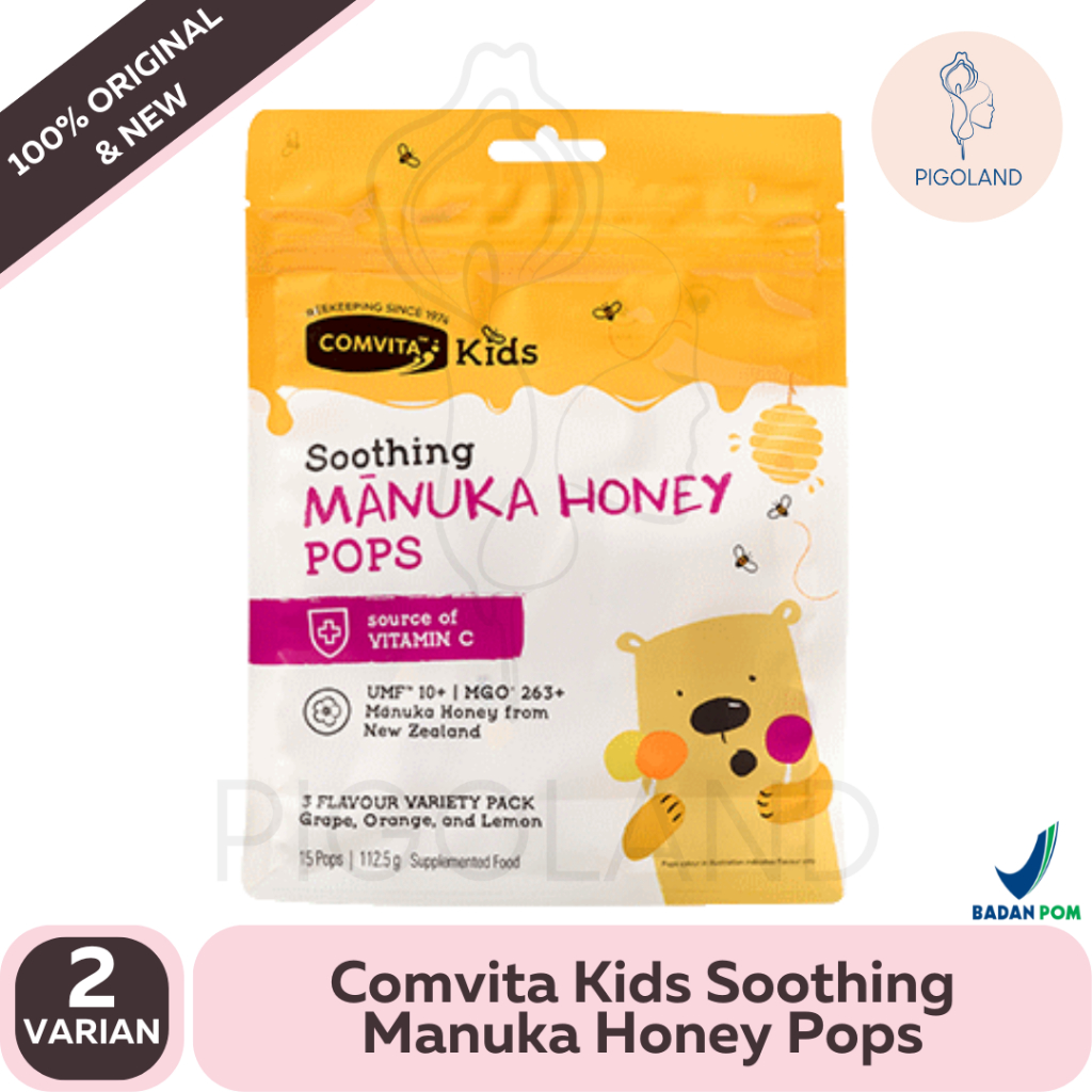 Jual Comvita Kids Soothing Manuka Honey Pops Permen Madu Hisap Anak 15 ...