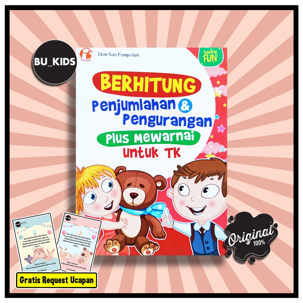 Jual Buku Belajar Berhitung Penjumlahan Pengurangan Anak Tk Paud ...