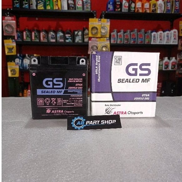 Jual AKI MOTOR GS ASTRA GT6A (GM5Z-3B) ORIGINAL AKI KERING GS ASTRA ...