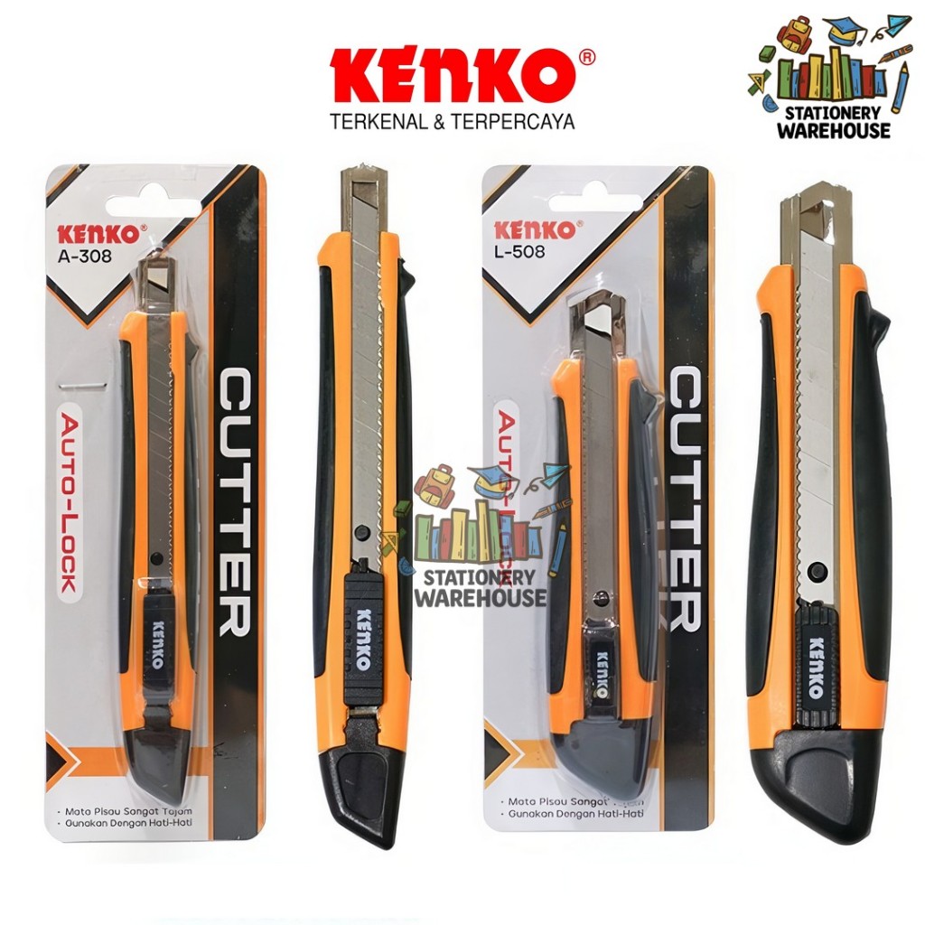 Jual Cutter Pemotong KENKO A-308 L-508 Auto Lock | Shopee Indonesia