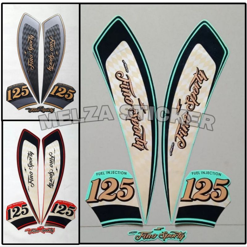 Jual Stiker Striping Motor FINO 125 2021 SPORTY Sticker Lis Body ...