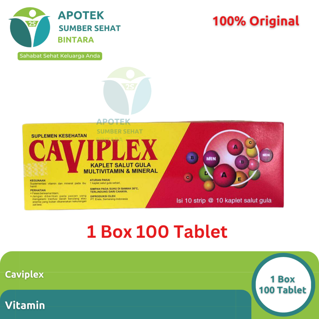 Jual [1 BOX] Caviplex Tablet - Vitamin | Shopee Indonesia