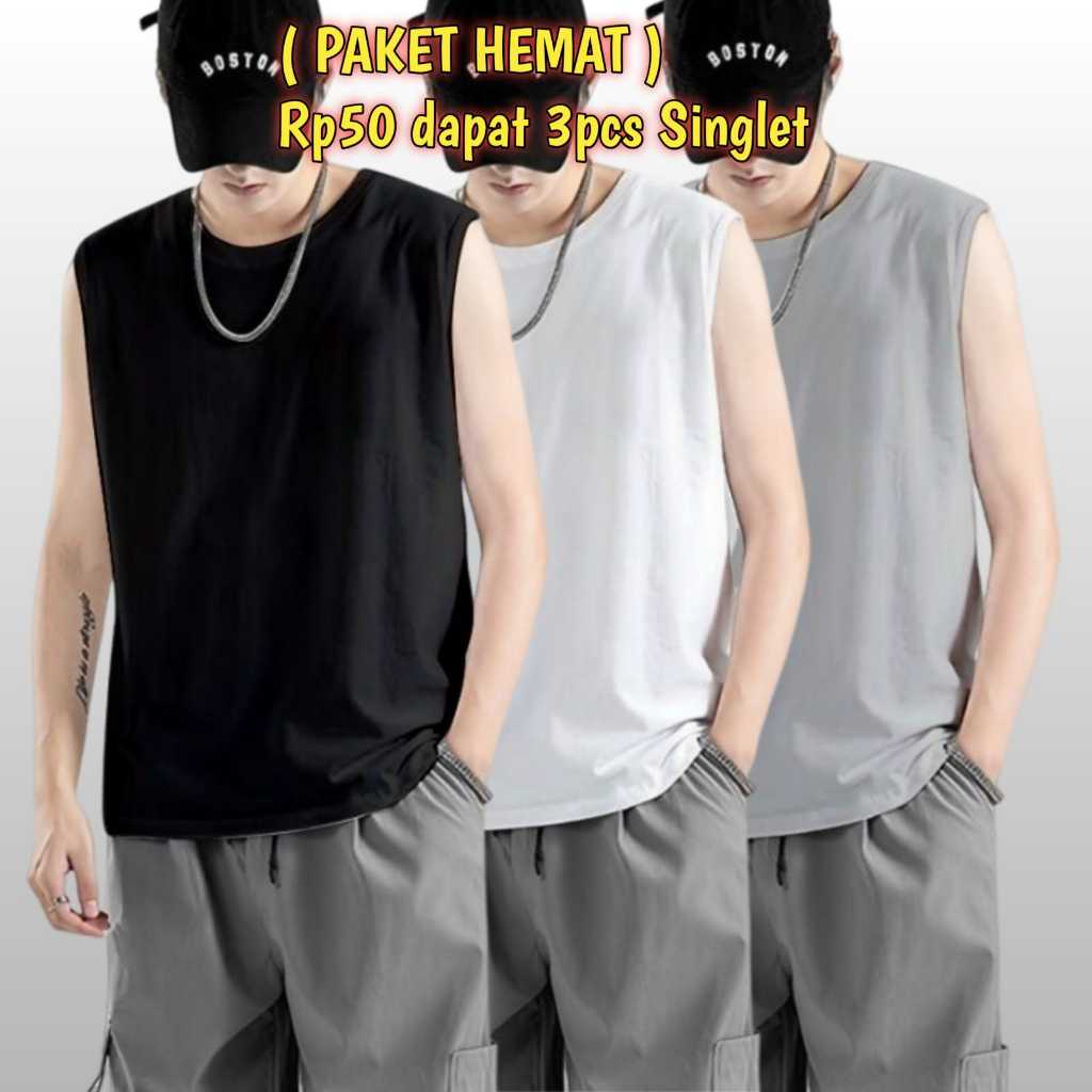 Jual PAKET HEMAT Kaos Singlet Paketan 3 pcs 50ribu Singlet Santai Gym ... Jual PAKET HEMAT Kaos Singlet Paketan 3 pcs 50ribu Singlet Santai Gym ...