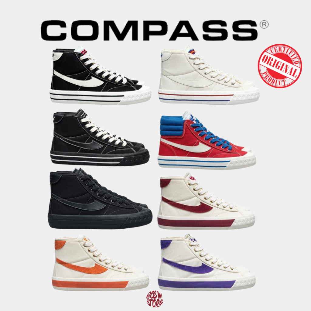 Jual Compass Retrograde Hi Decon Black White / Cream / Red Retailer ...