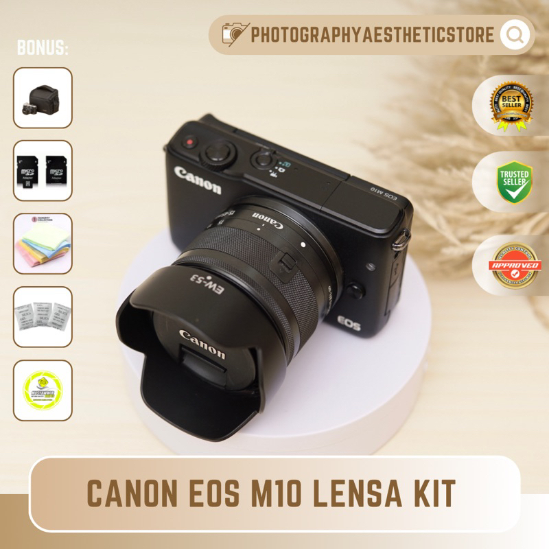 Jual Kamera Canon M10 Kit Second Bekas Camera Mirrorless Normal Siap ...