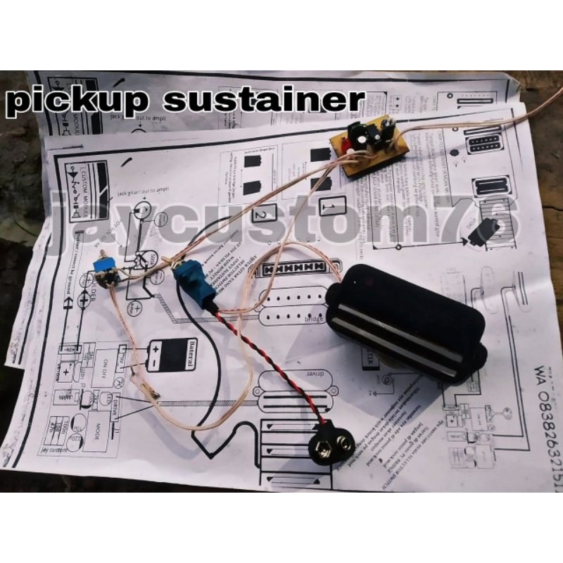 Jual sustainer Driver kit pickup gitar double ic model EMG | Shopee ...