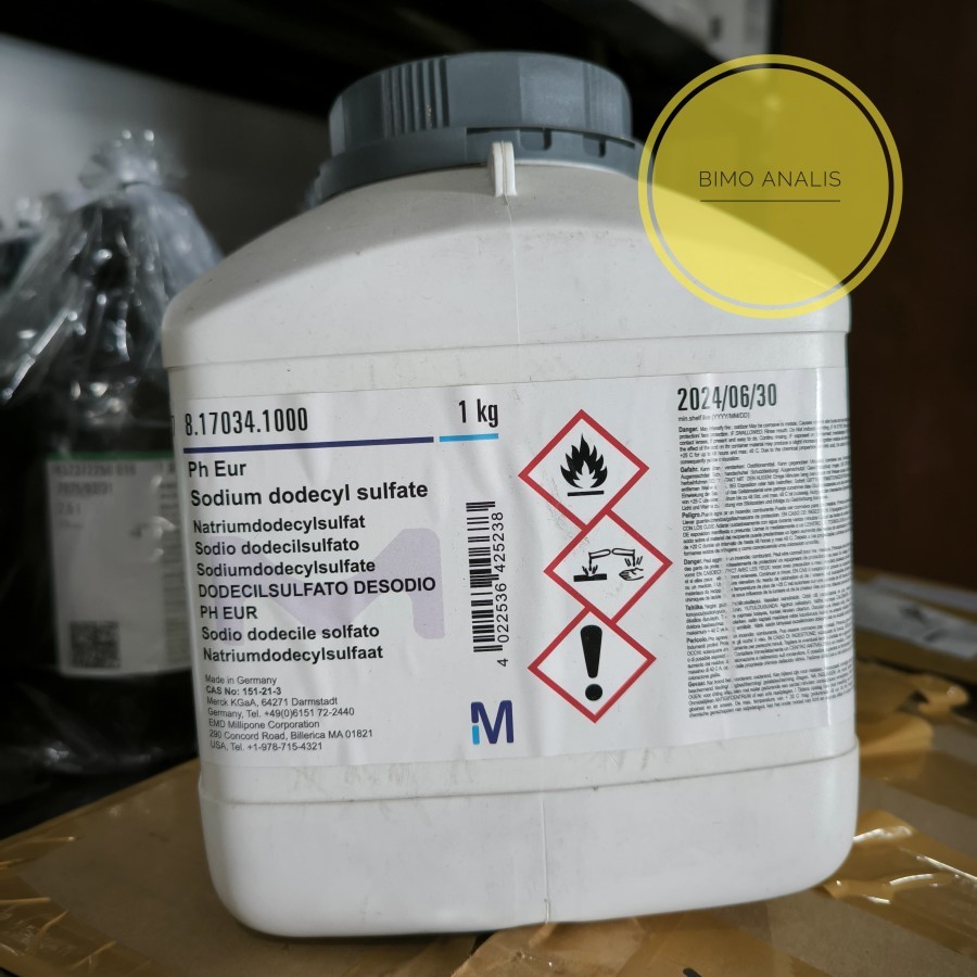 Jual SODIUM DODECYL SULFATE Merck 8.17034.1000 - Repack 25gram | Shopee ...