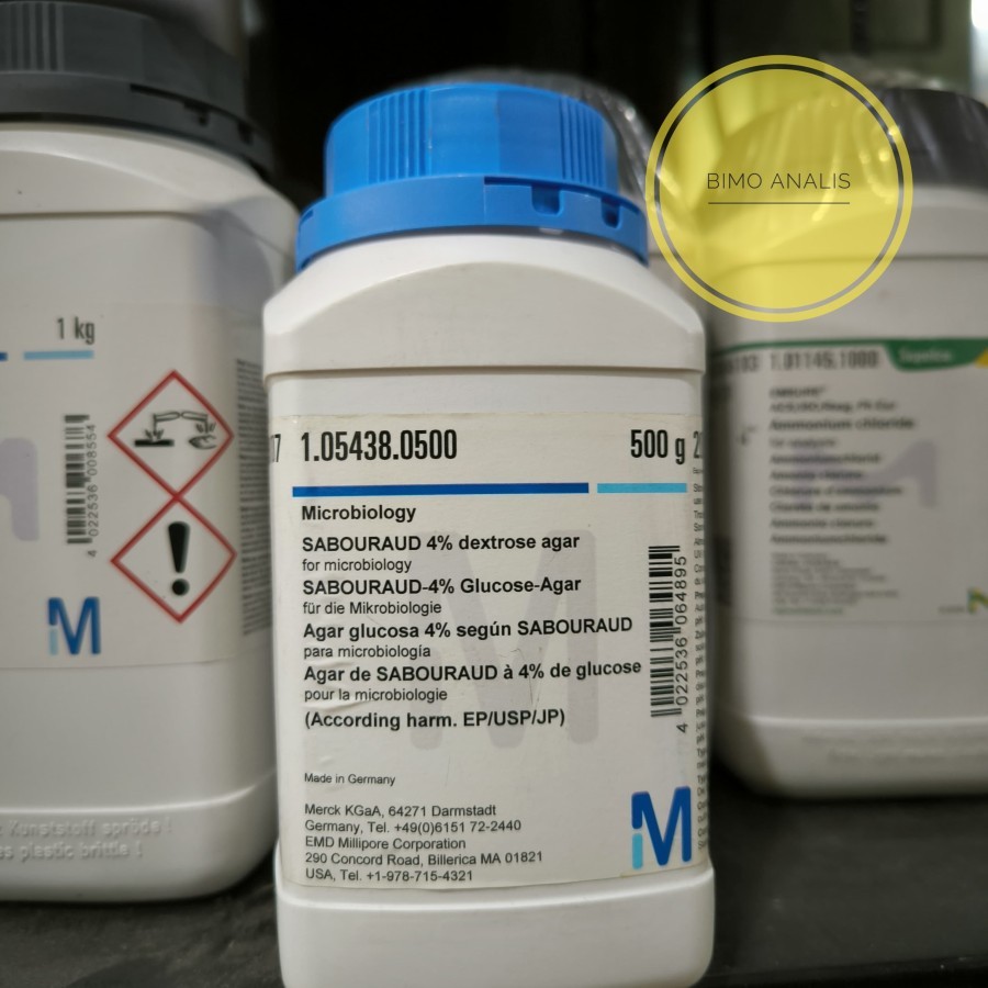 Jual SABOURAUD 4% DEXTROSE AGAR 20GR Merck 105438 MICROBIOLOGY (REPACK ...