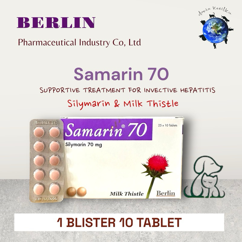 Jual Samarin 70 Silymarin & Milk Thistle - Liver Support / Hepatic ...