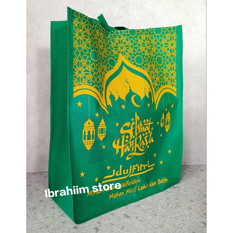 Jual (ISI 12PCS / JUMBO) GOODIE BAG LEBARAN JUMBO TAS PARSEL LEBARAN ...