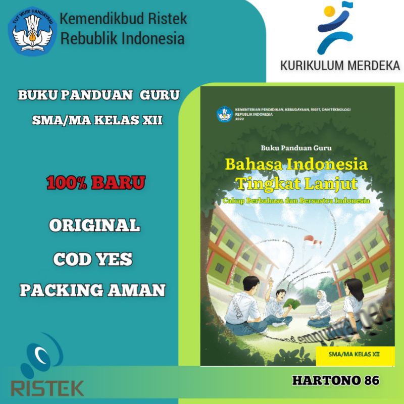 Jual Buku panduan GURU Bahasa Indonesia Tingkat Lanjut SMA/MA Kelas 12 Kurikulum Merdeka ...