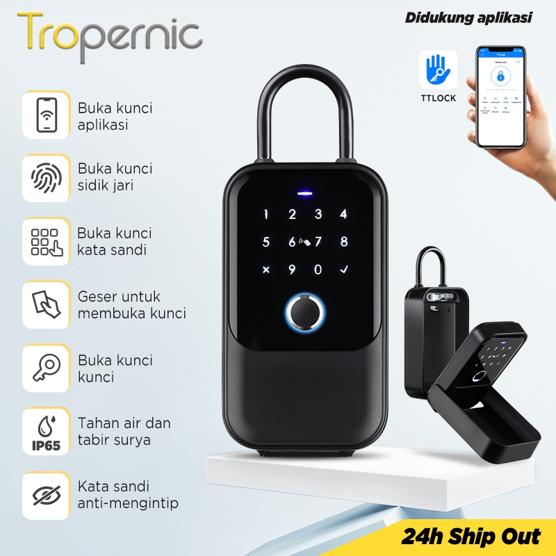 Jual Smart Key Safe Box TTLOCK Kotak Kunci Dinding Digit Wall Mount Box ...