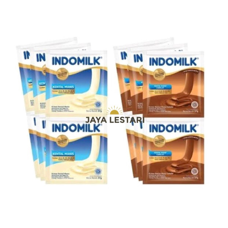 Jual Indomilk Susu Kental Manis (6 Sachet) (2 Varian Rasa) | Shopee ...
