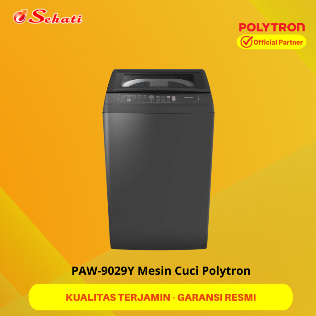 Jual Mesin Cuci Top Loading PAW-9029Y Mesin Cuci Polytron 9 KG | Shopee ...