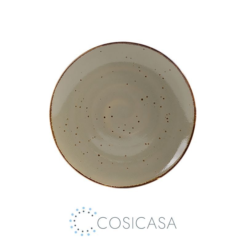 Jual Piring Keramik REACTIVE BROWN Dinner Plate 27 cm COSICASA PREMIUM ...