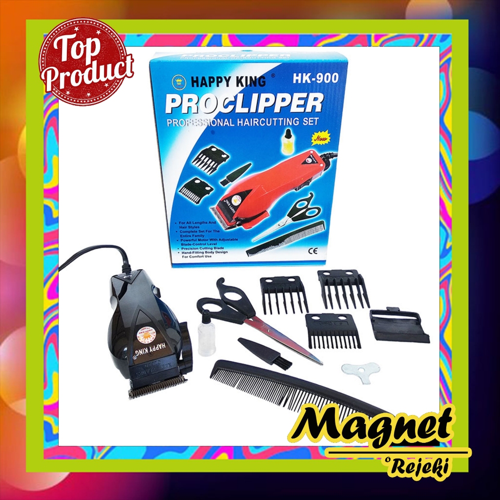 Jual ( 1 Set ) Alat Cukur Rambut Happy King900 / Barber Machine Hair ...