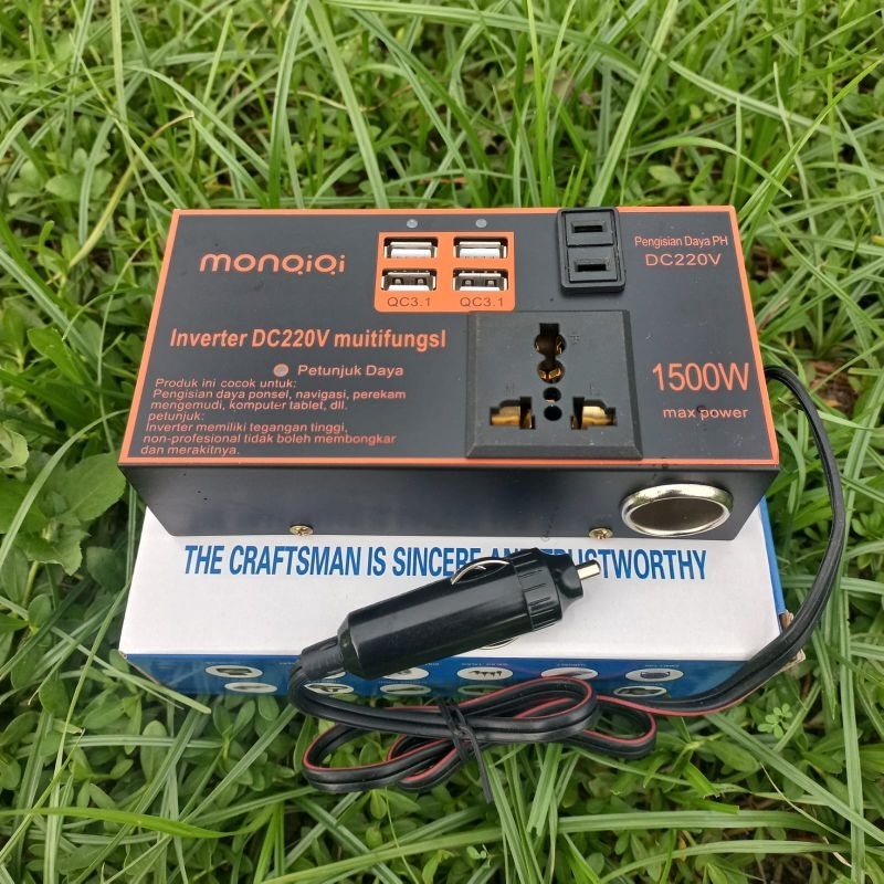Jual 1500W DC 12V / 24V Ke AC 220V Adaptor Inverter Daya Mobil USB ...