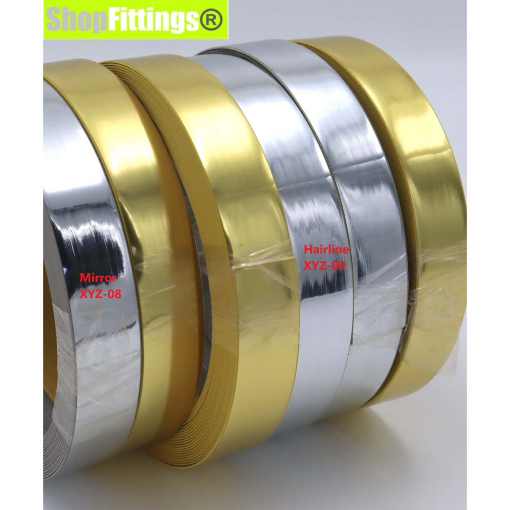 Jual GOLD PVC Edging HPL Edge Banding Strip Lis Door Cabinet 1mm x 22 ...