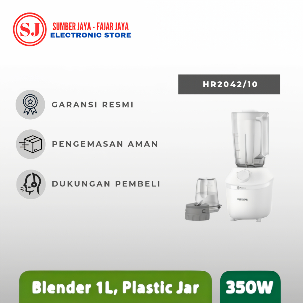 Jual Blender Philips HR2042/10 3000 Series ProBlend System 290 Watt ...
