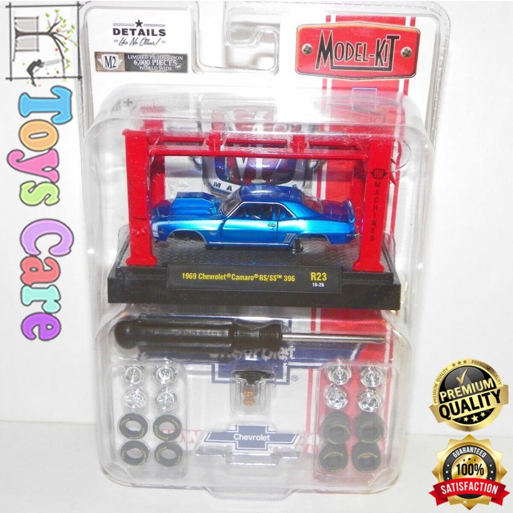 Jual M2 MACHINES MODEL KIT 1/64 1969 CHEVROLET CAMARO RS/SS 396 - CHEVY ...