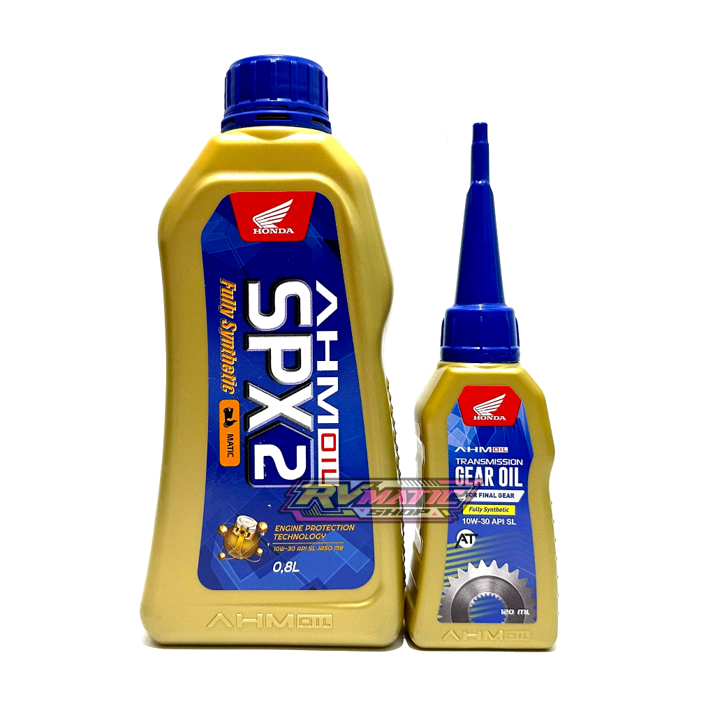 Jual PAKETAN OLI SPX 2 + OLI GEAR SPX ORIGINAL HONDA AHM OIL | Shopee ...