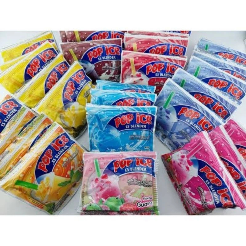Jual POP ICE RENCENG Pop Ice Minuman Serbuk Instan Kemasan Sachet Per ...