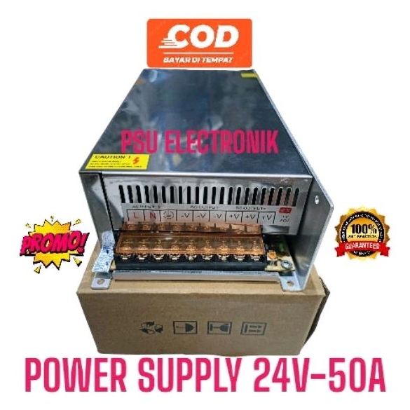 Jual Power Supply 24v 50a Travo 24 Volt 50 Amper High Quality Lengkap ...