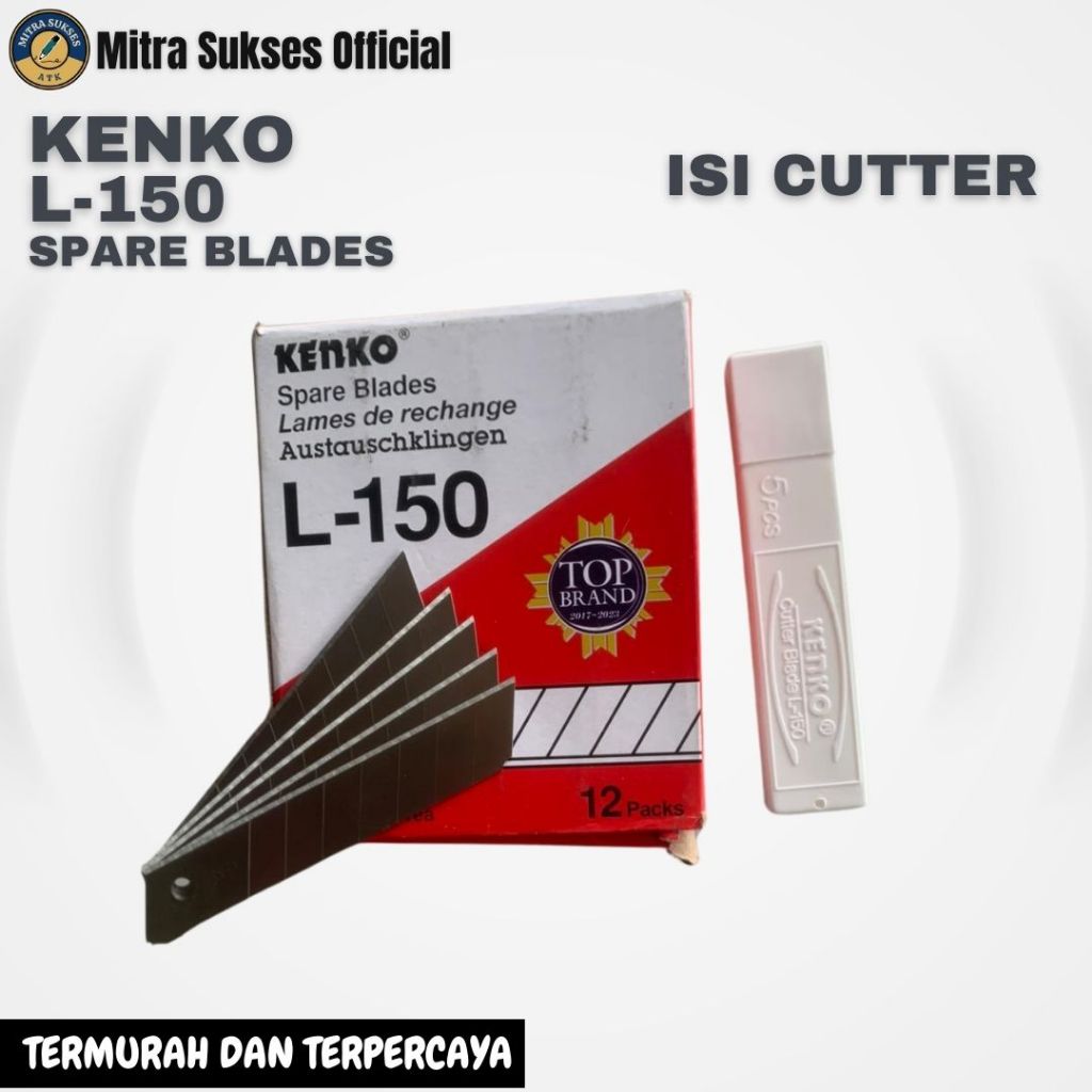 Jual ISI CUTTER L-150 KENKO 1 BOX ISI 12 PACK | Shopee Indonesia